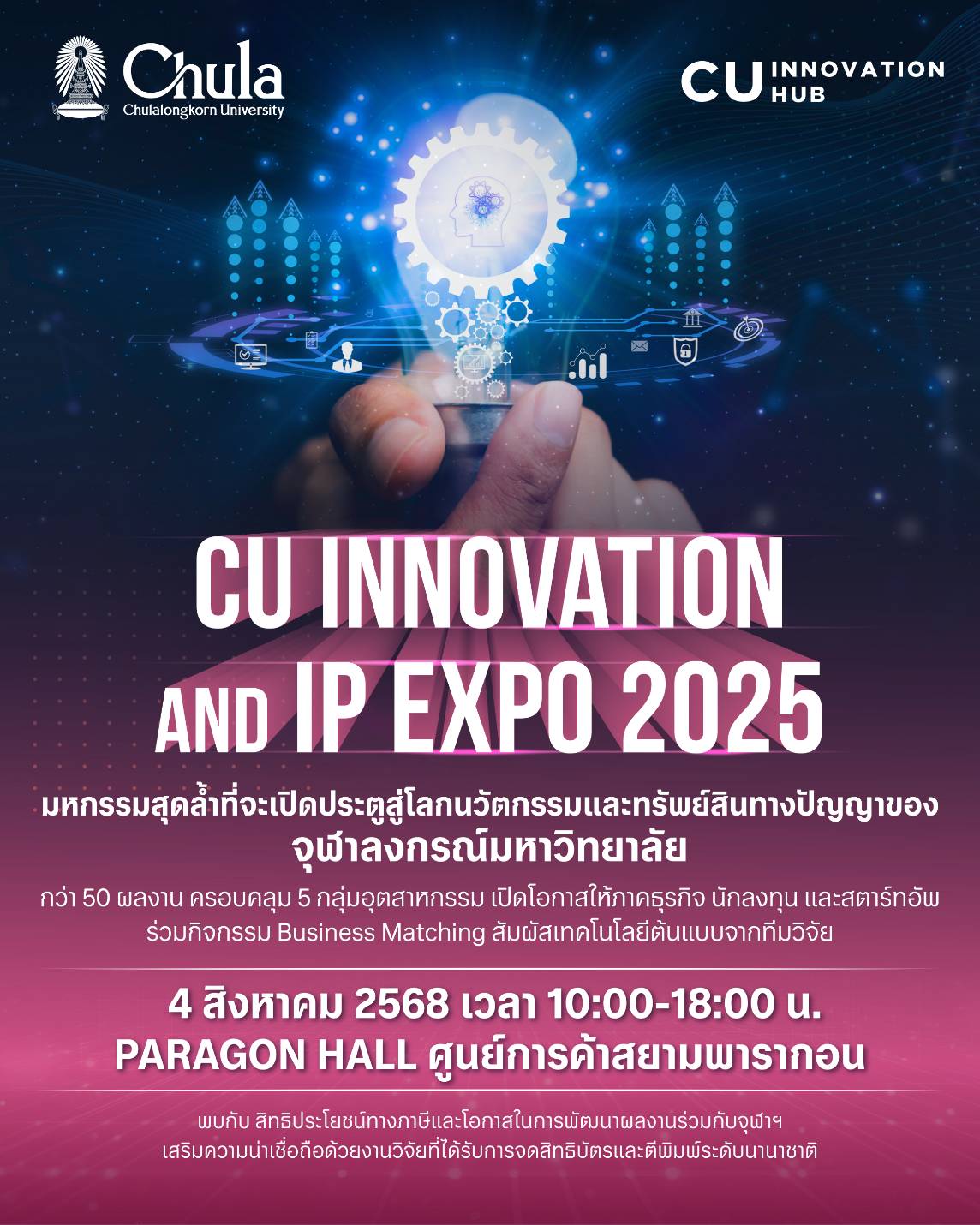 จุฬาลงกรณ์มหาวิทยาลัย ชวนร่วมงาน CU Innovation & IP Expo 2025 - Twentyfour-news