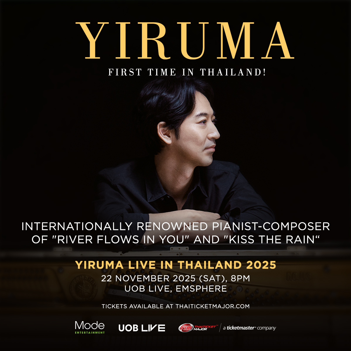 เตรียมสัมผัสสุนทรียภาพทางดนตรีกับ “Yiruma Live In Bangkok 2025” - Twentyfour-news